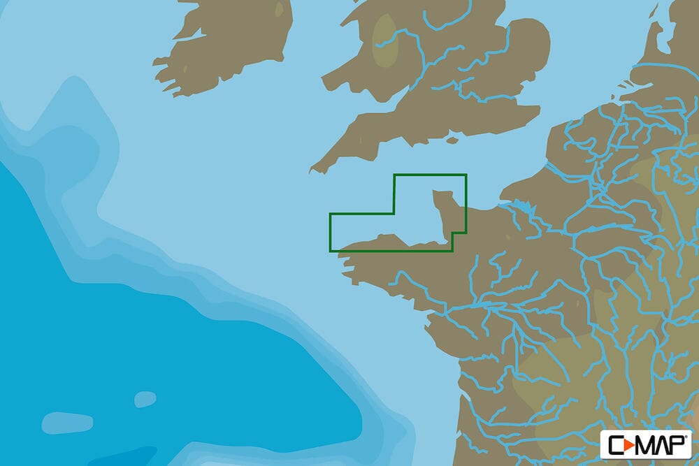 C-MAP EW-Y318 : MAX-N+ L: L'ABERWRAC'H TO GRANDCAMP MAISY : West European Coasts - Local | SailRACE