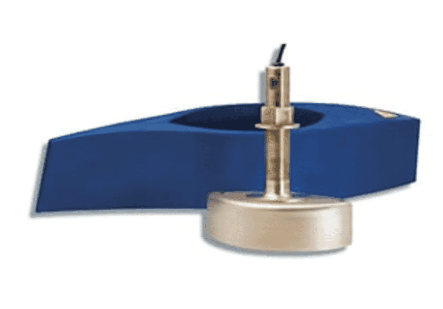 Garmin Transducer mounted through the bronze hull with depth and ...