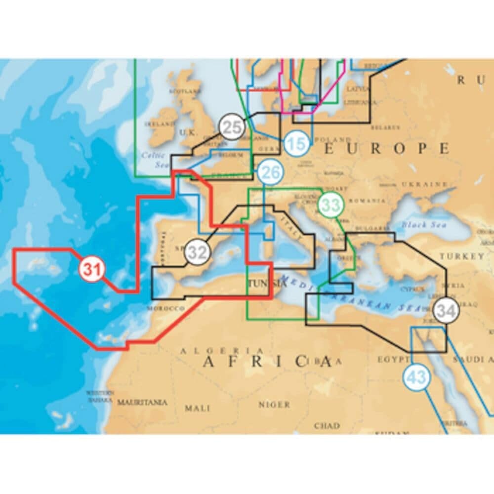 Navico NAVIONICS EU West . Iberia Platinum Marine Charts | SailRACE