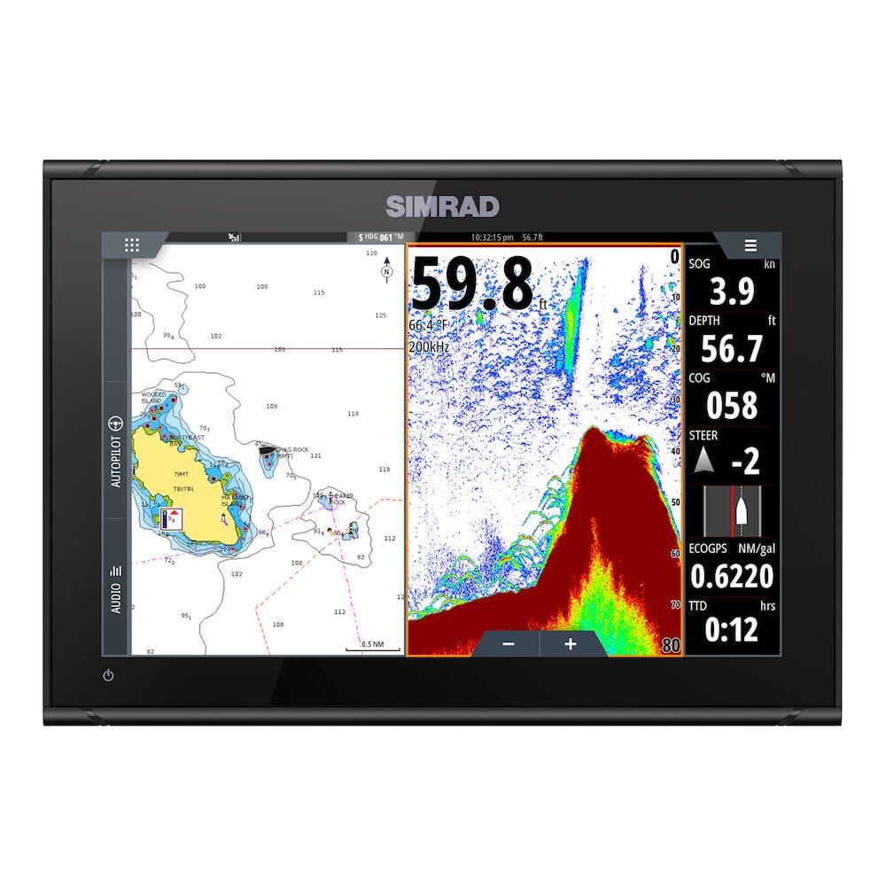 Simrad GO12 XSE Chartplotter and radar display with TotalScan ...