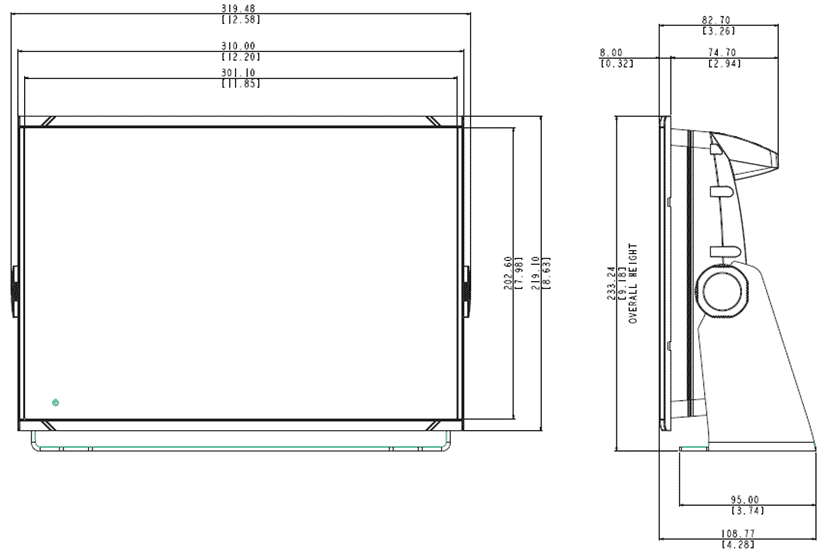 Simrad GO12 XSE Chartplotter and radar display with TotalScan ...